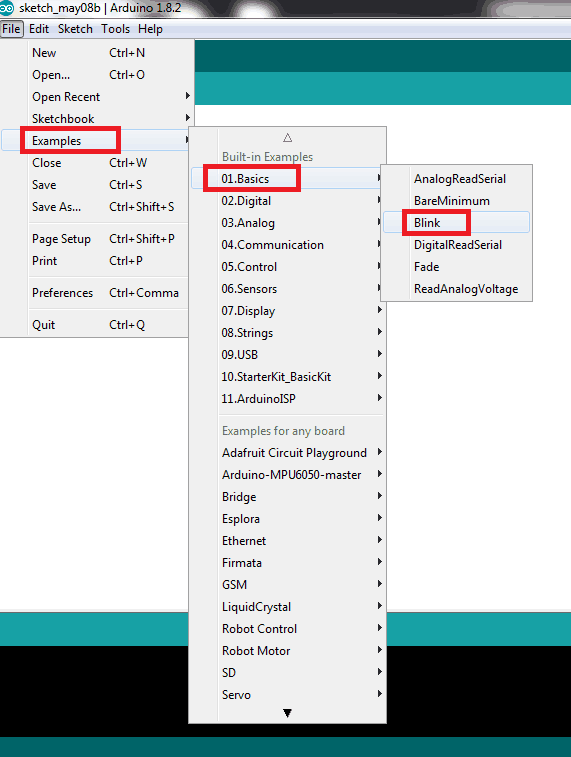 Using Arduino Ide Arduino 0320